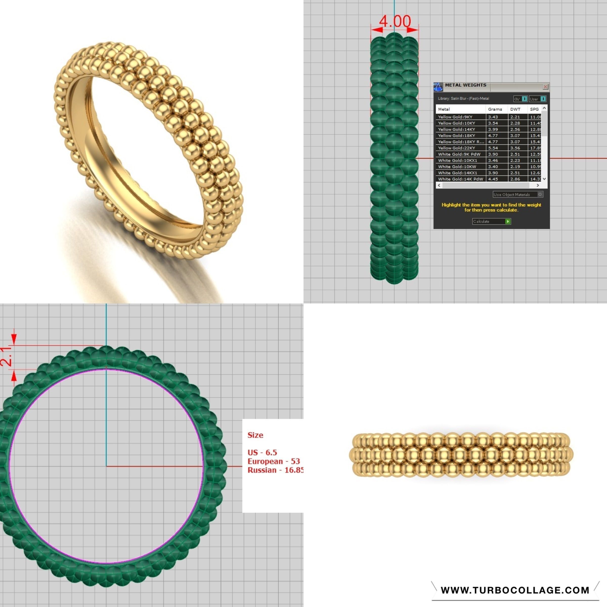 Huge collection of designed rings for manufacturing - 60 pieces 3D ...