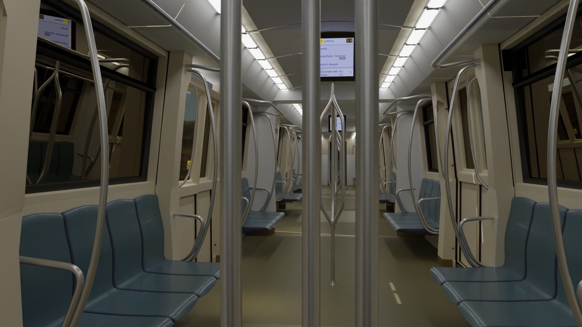 3D model subway animation and door opening VR / AR / low-poly | CGTrader