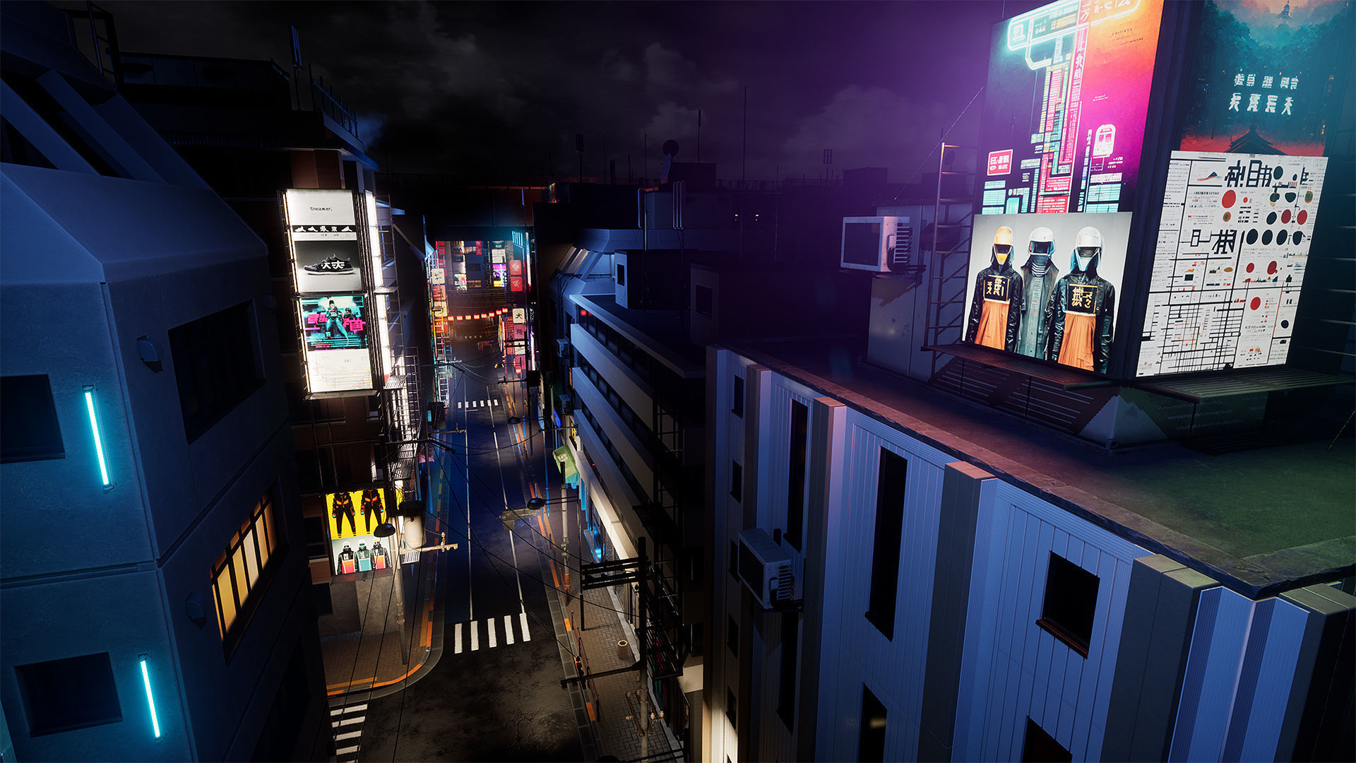 3D model Tokyo street Part 1 VR / AR / low-poly | CGTrader