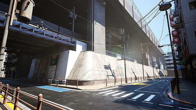 3D model Tokyo street Part 1 VR / AR / low-poly | CGTrader