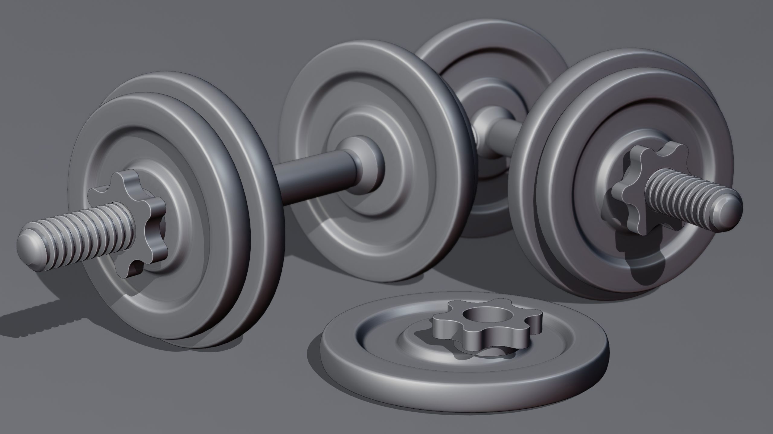 Dumbbell Weights 3D model | CGTrader