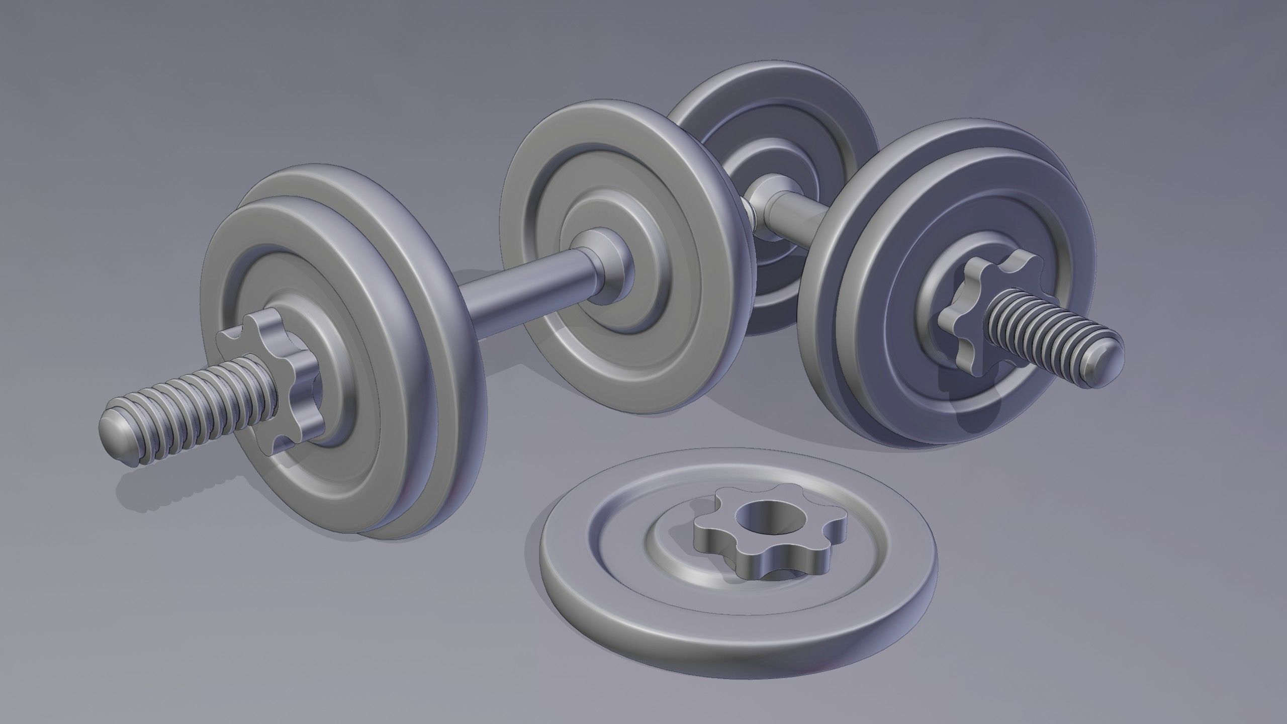 Dumbbell Weights 3D model | CGTrader