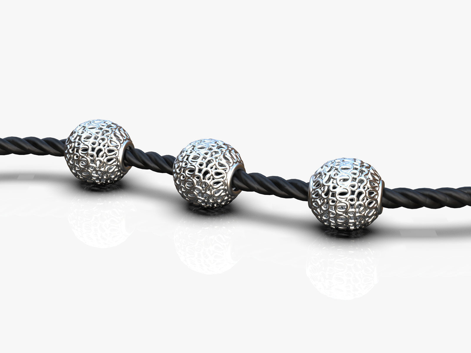10 Spherical beads 3D model 3D printable | CGTrader