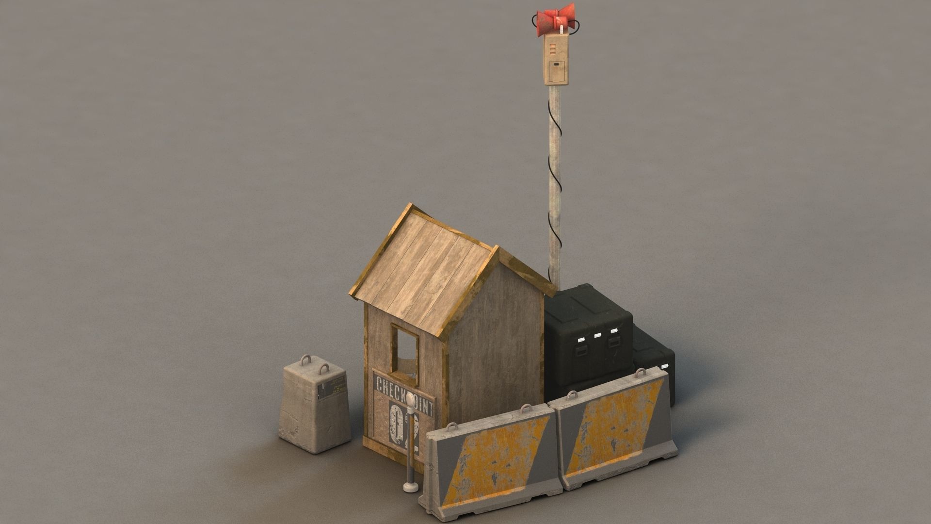 3D model military assets 01 VR / AR / low-poly | CGTrader