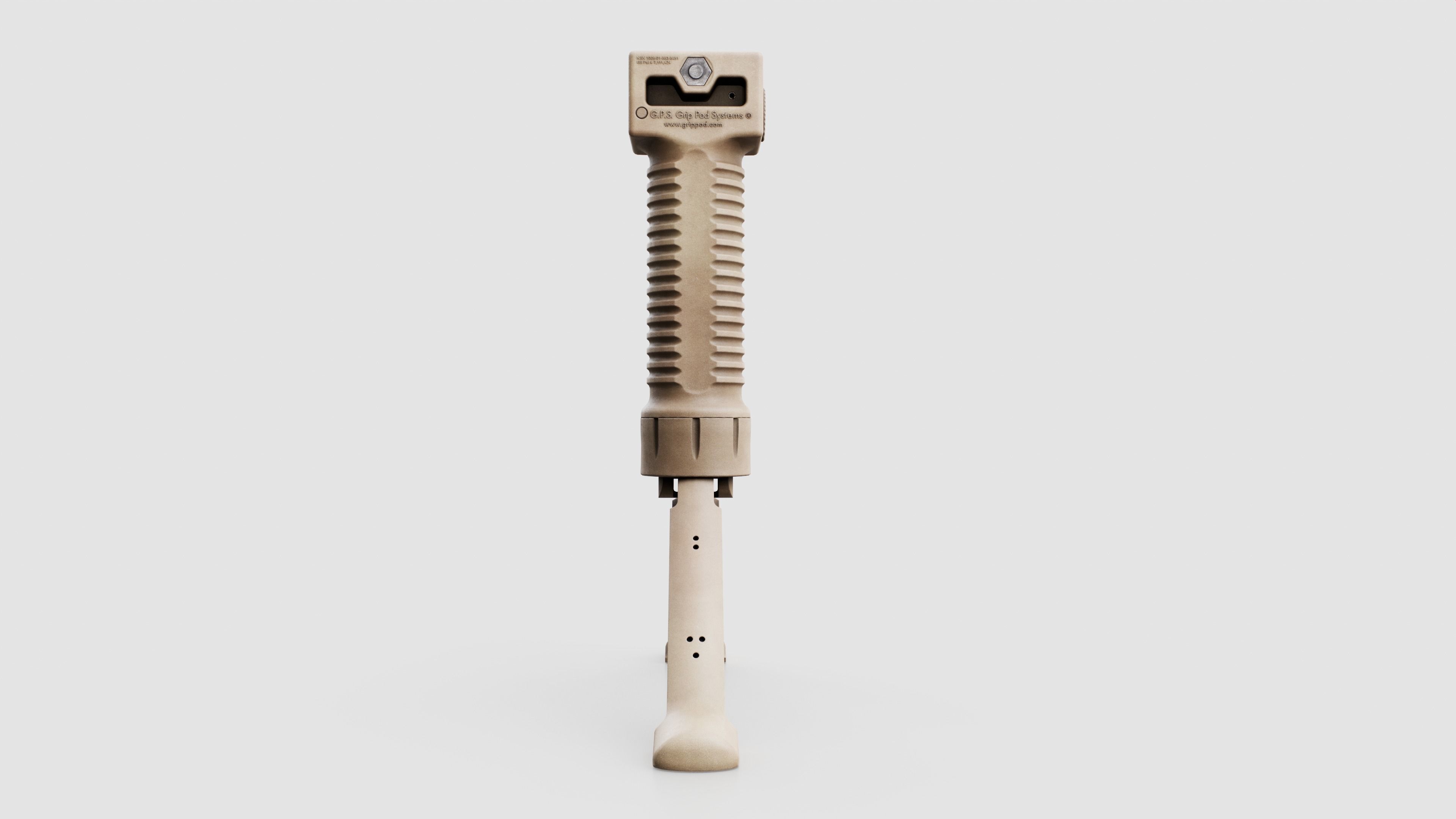 3D model Grip Pod GPS-02 Vertical Grip Bipod VR / AR / low-poly | CGTrader