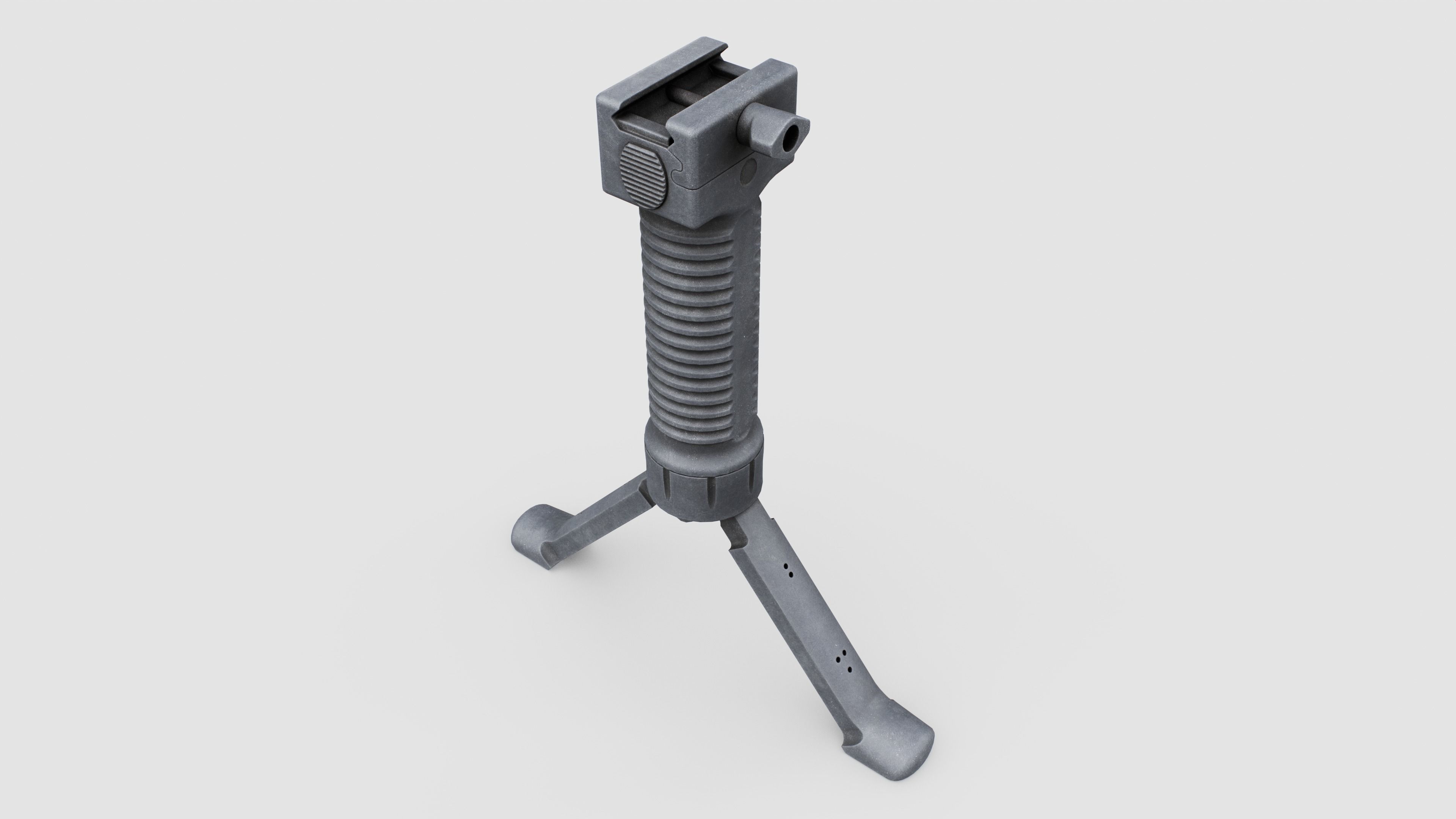 3D model Grip Pod GPS-02 Vertical Grip Bipod VR / AR / low-poly | CGTrader