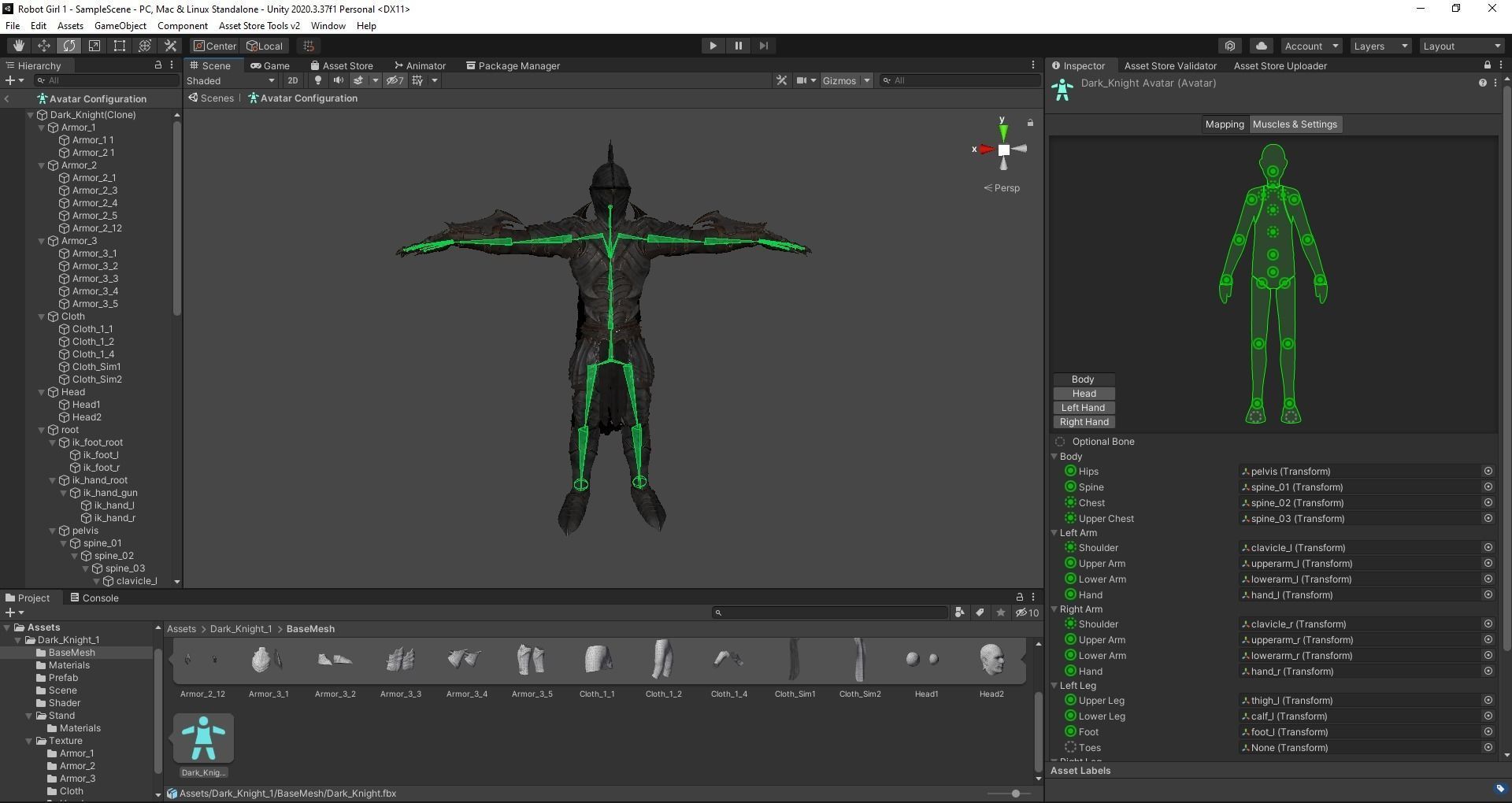 3D model Dark Knight VR / AR / low-poly rigged | CGTrader