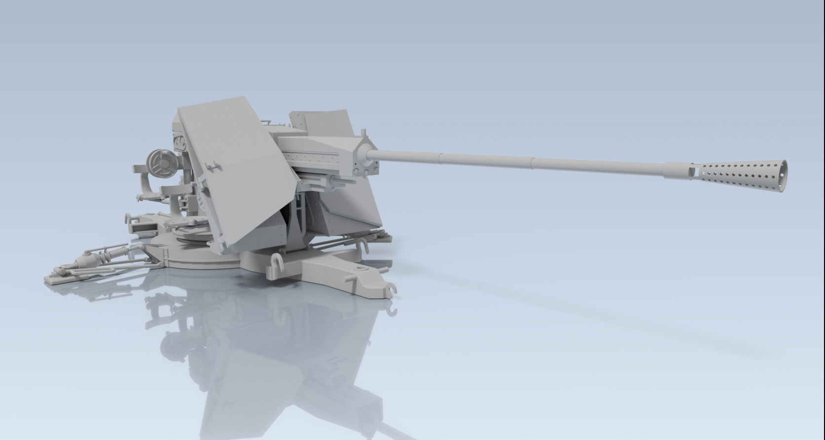 55mm FLAK VG2 GERAT 58 AUTOM FLUGABWEHRKANONE 3D model | CGTrader
