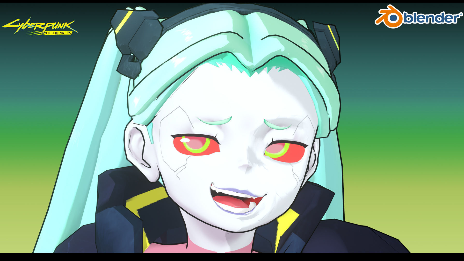 REBECCA CYBERPUNK EDGERUNNER 3D model rigged | CGTrader