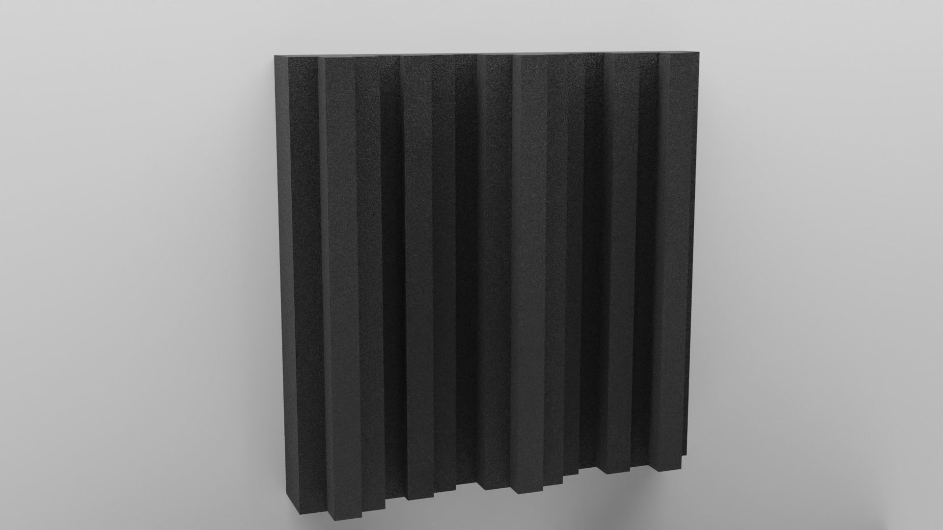 3D model Acoustic Panels Set with 8K - 4K - 2K Textures VR / AR / low ...