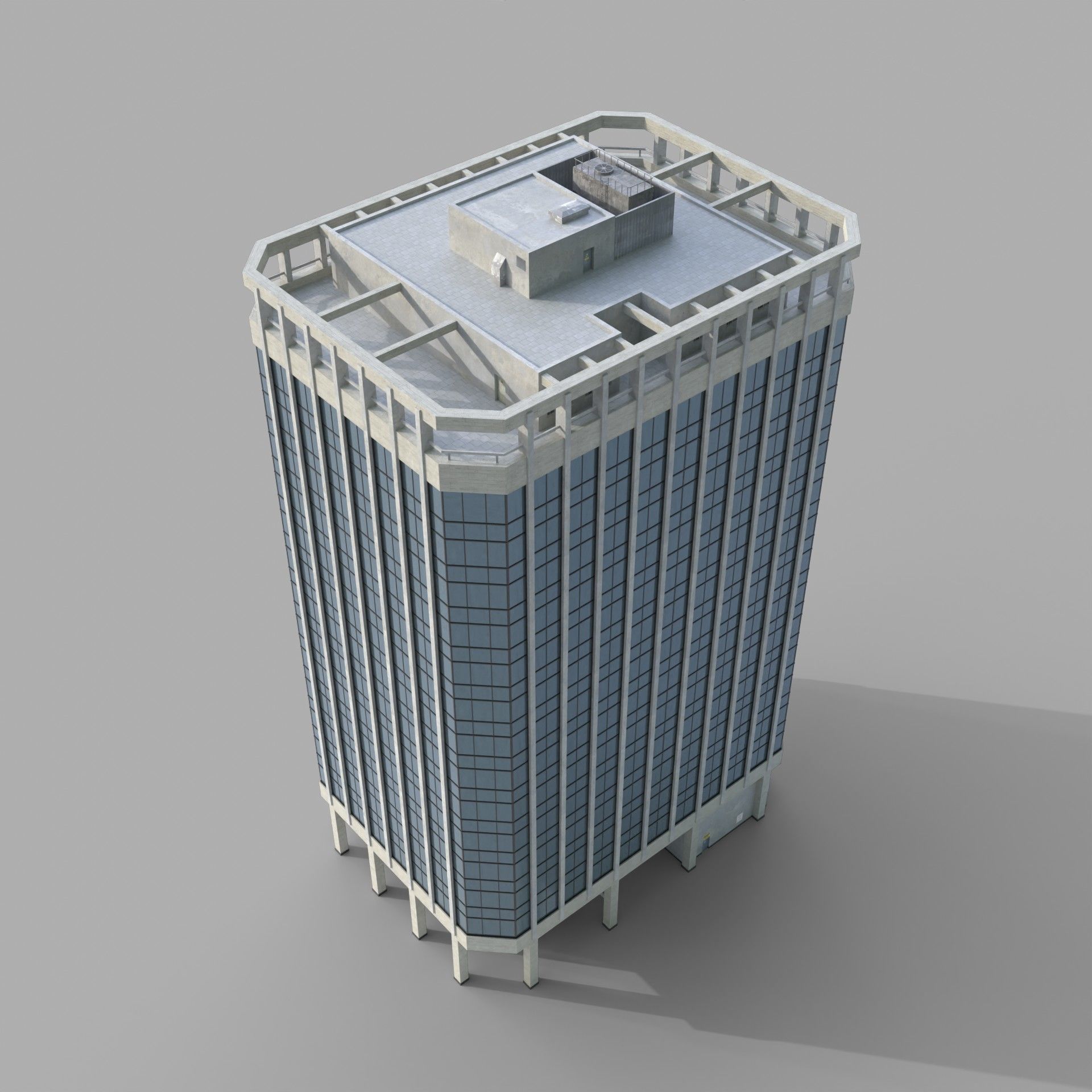 3D model Highrise office building A VR / AR / low-poly | CGTrader