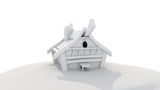 3D model 3D Hut VR / AR / low-poly | CGTrader