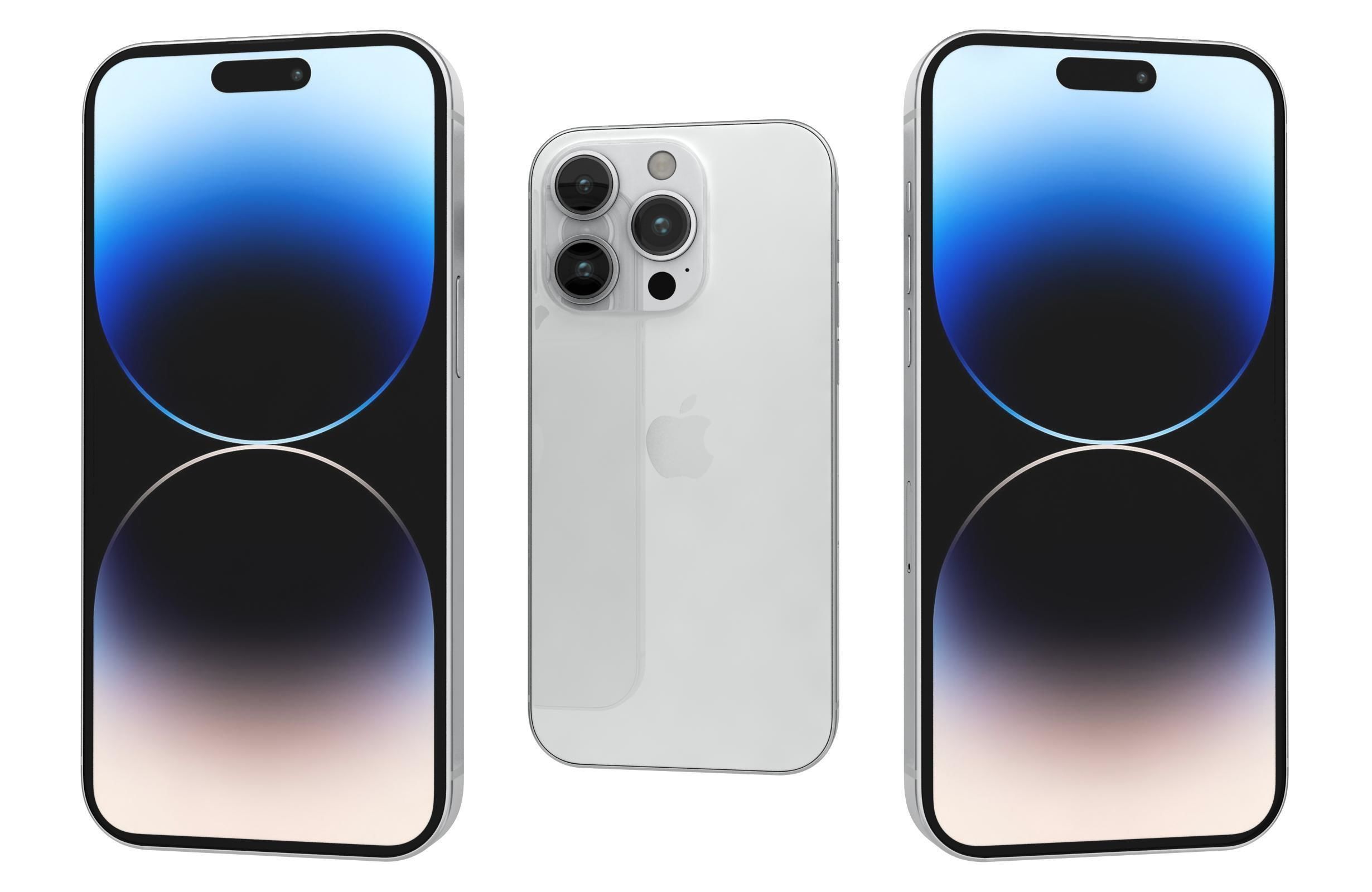 Apple iPhone 14 Pro White 3D model | CGTrader