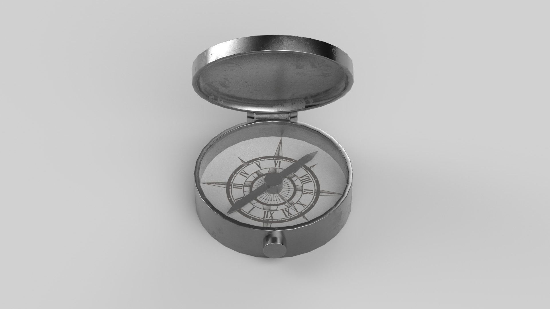 3D model stylized compass VR / AR / low-poly | CGTrader