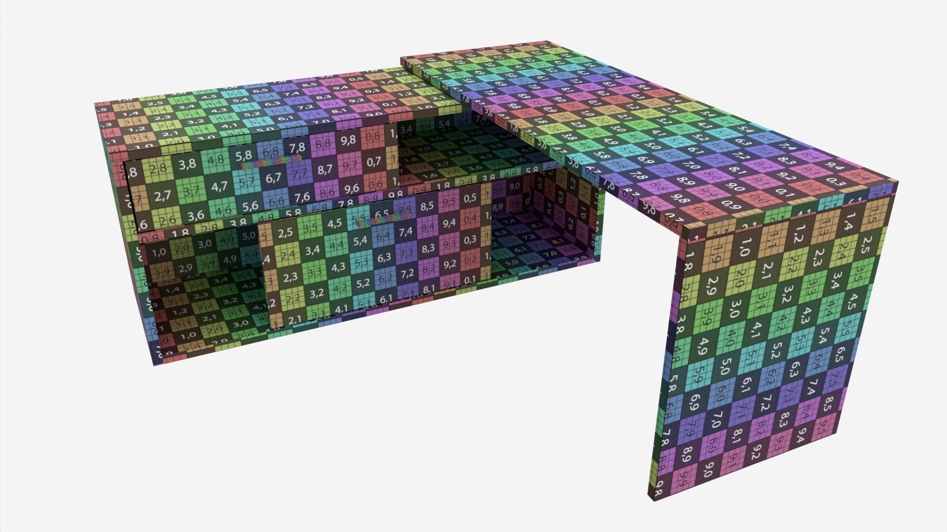 Office Desk L-shape 3D model | CGTrader
