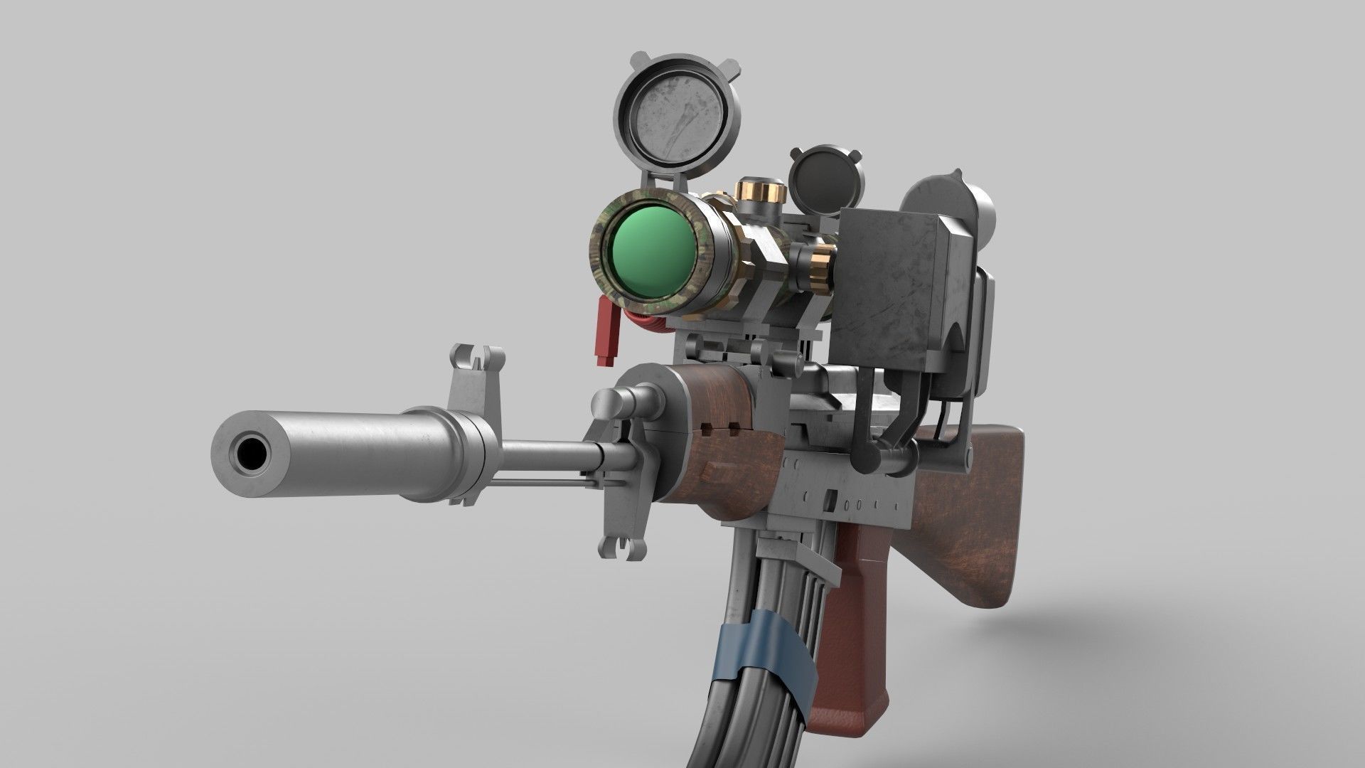 3D model sniper rifle VR / AR / low-poly | CGTrader