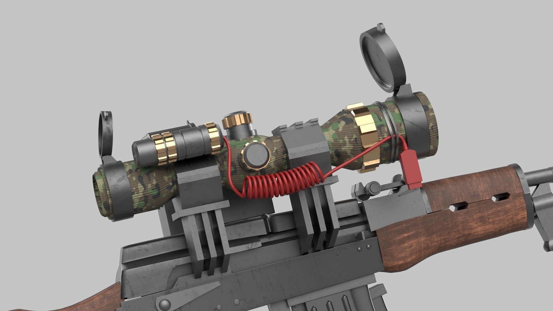 3D model sniper rifle VR / AR / low-poly | CGTrader