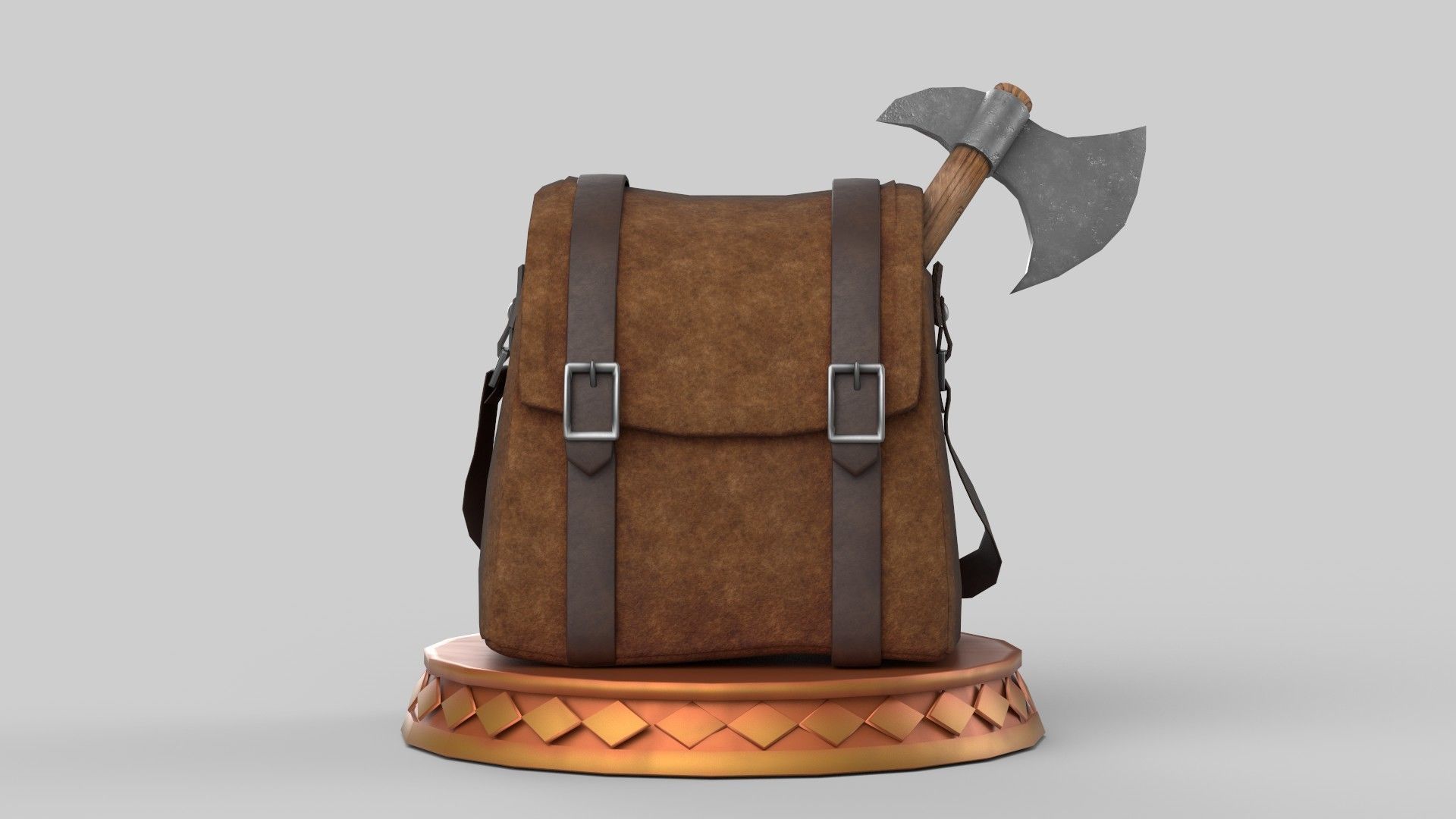 3D model stylized bag VR / AR / low-poly | CGTrader