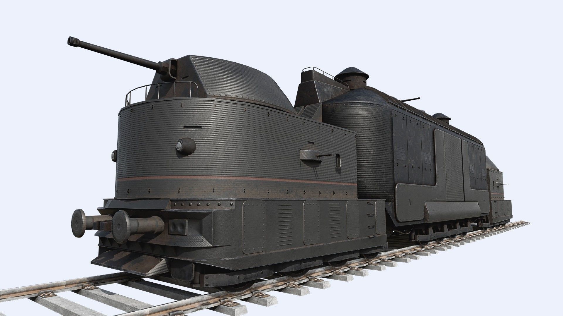 3D model Armoured Train VR / AR / low-poly | CGTrader
