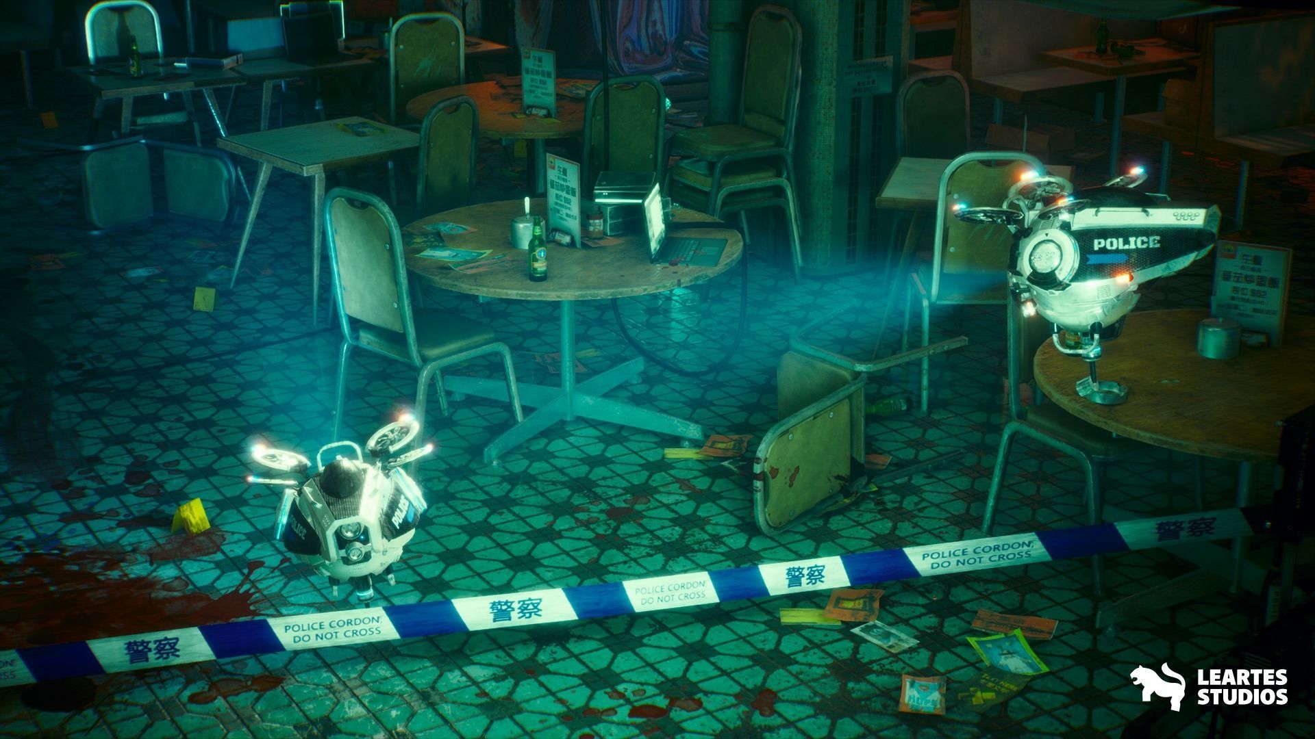 3D model Restaurant Crime Scene VR / AR / low-poly | CGTrader