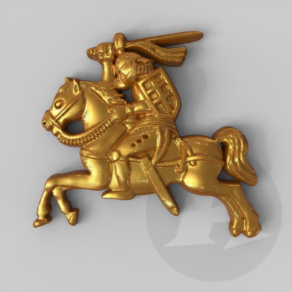 Knight on a horse 3D model 3D printable | CGTrader