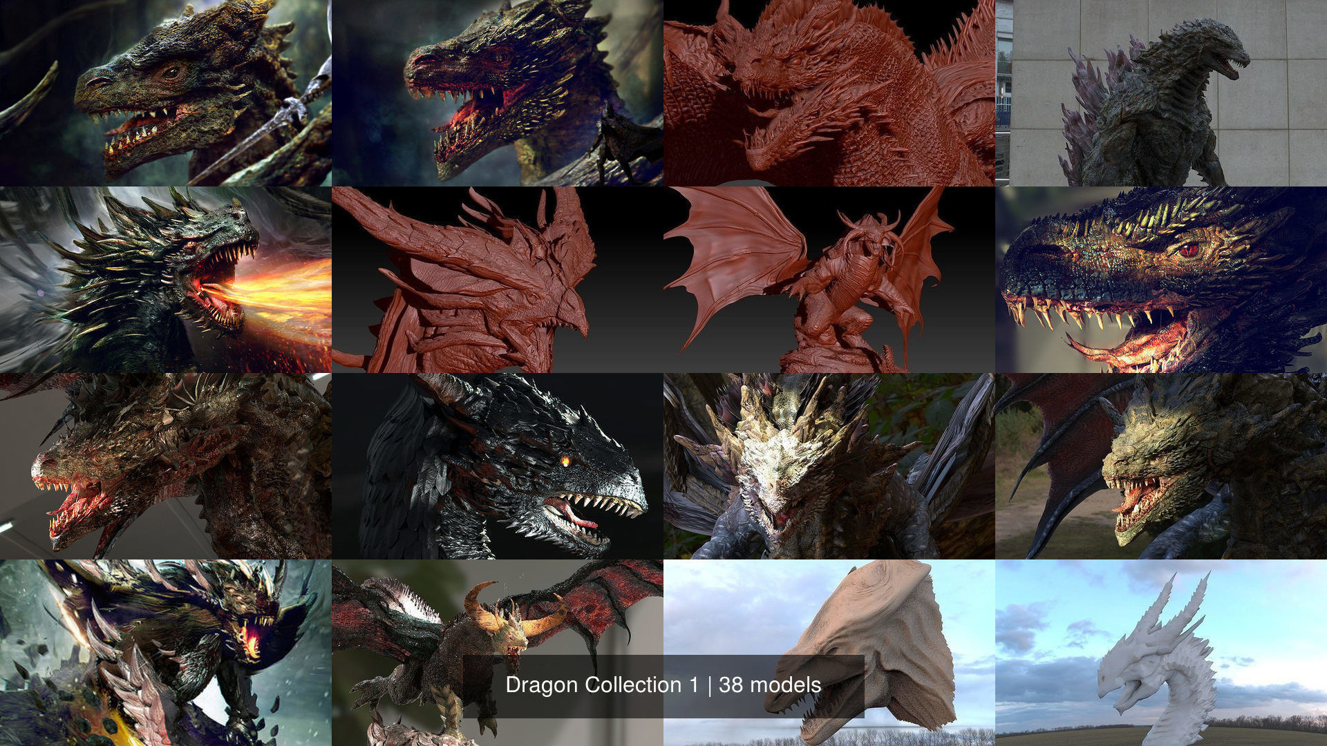 Dragon Collection 1 | CGTrader