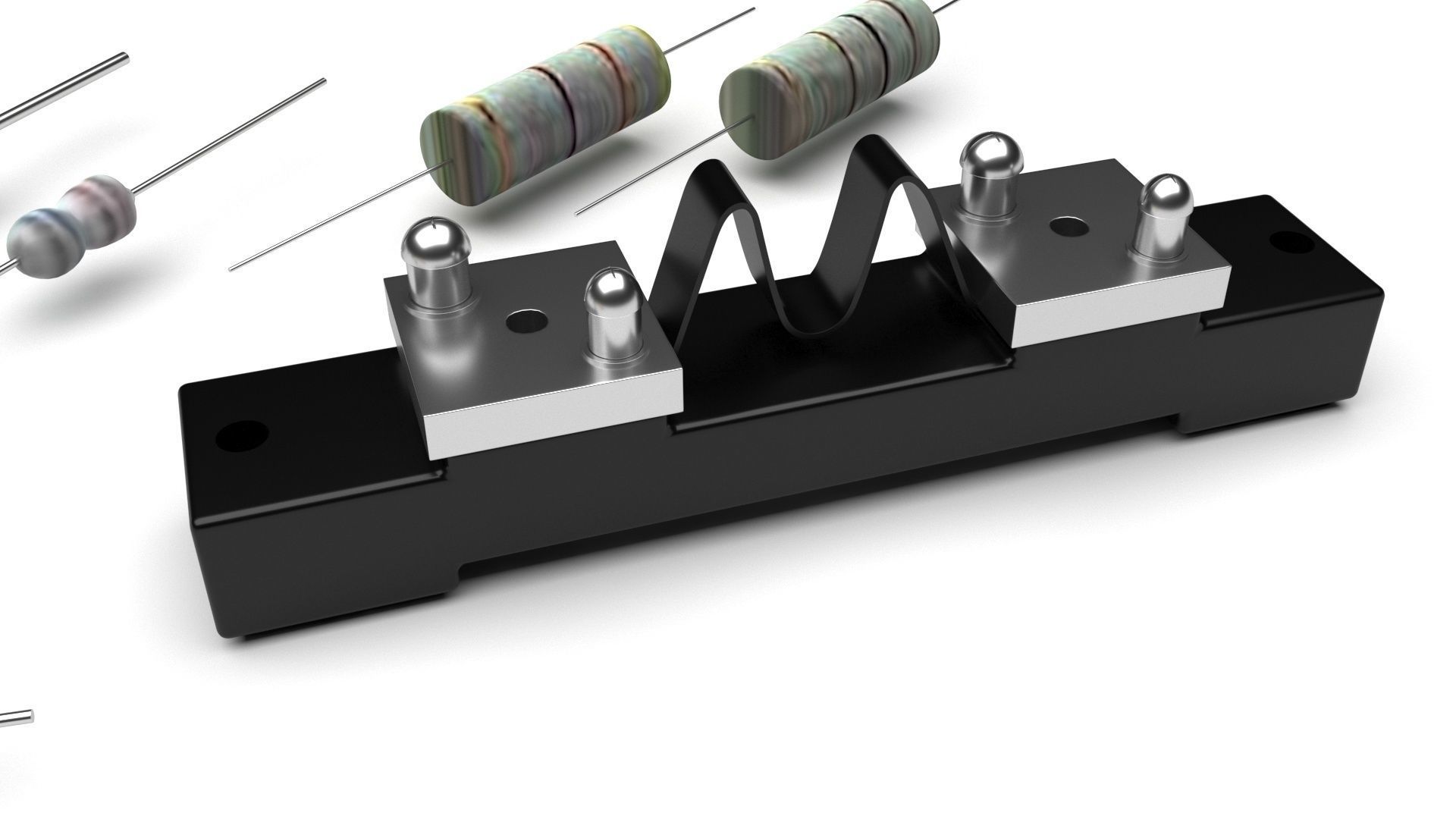 Resistors Set 3D model | CGTrader