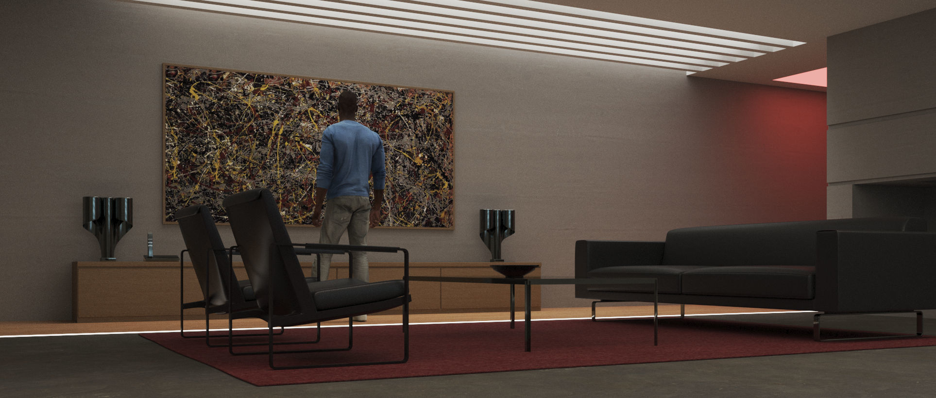 Ex Machina - Pollock Disco Room 3D model | CGTrader