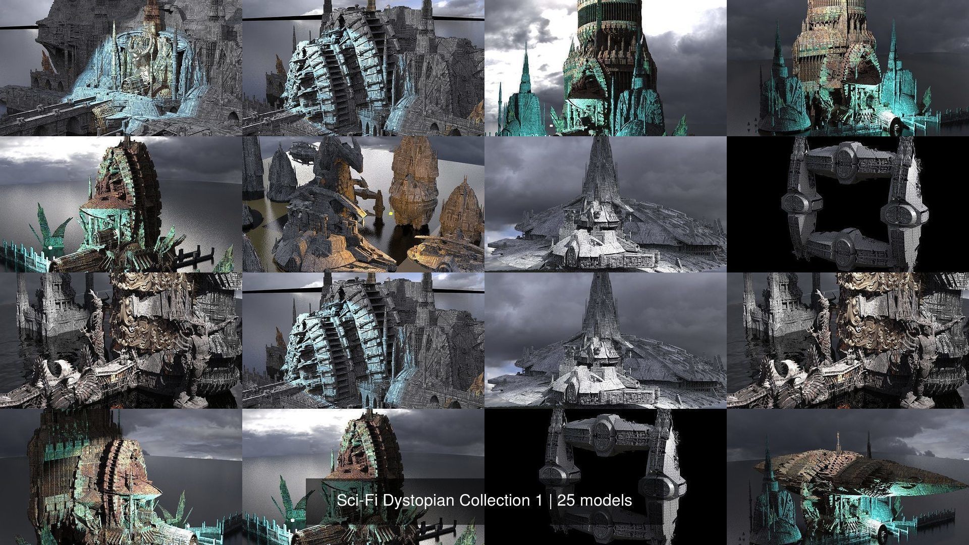 Sci-Fi Dystopian Collection 1 | CGTrader