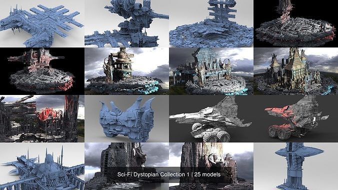 Sci-Fi Dystopian Collection 1 | CGTrader