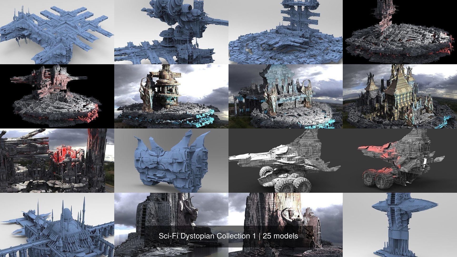 Sci-Fi Dystopian Collection 1 | CGTrader