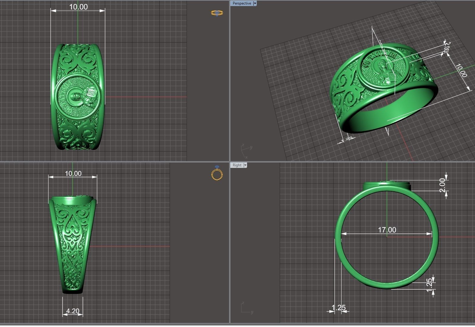 Designer ring svt Tatiana 3D model 3D printable | CGTrader