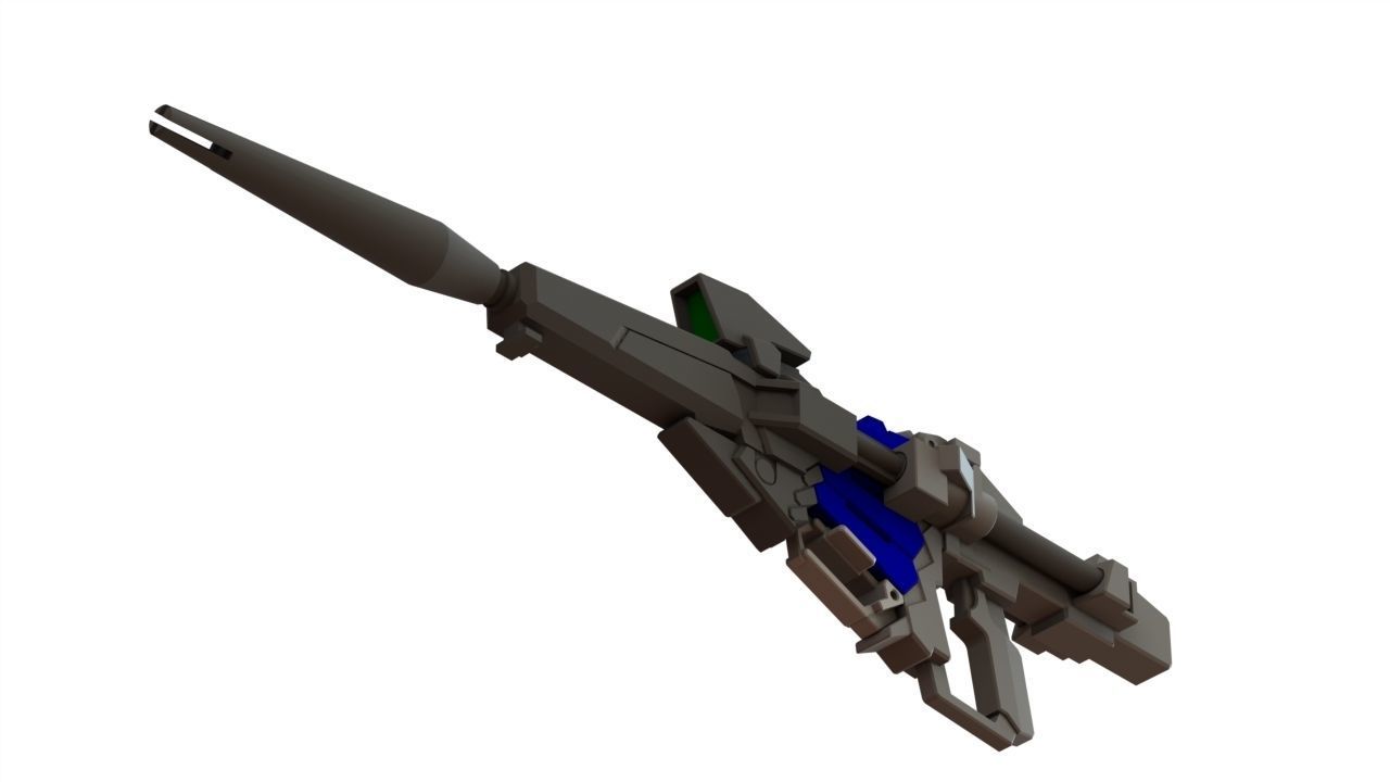 Gundam unicorn beam magnum - human size 3D model 3D printable | CGTrader