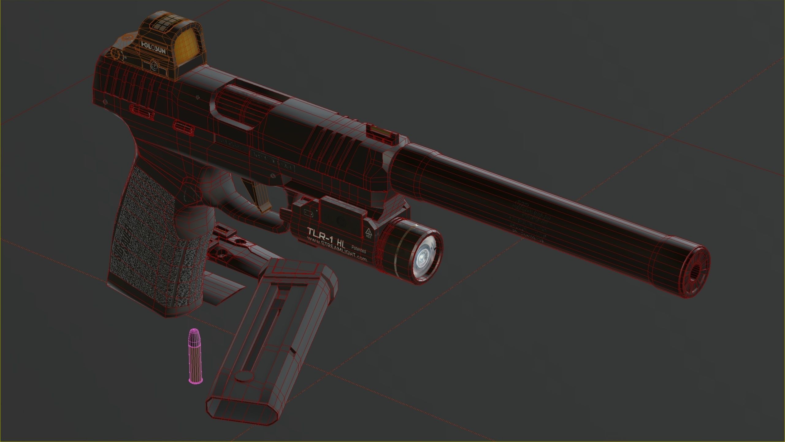 3D model SIG P322 Suppressed VR / AR / low-poly | CGTrader