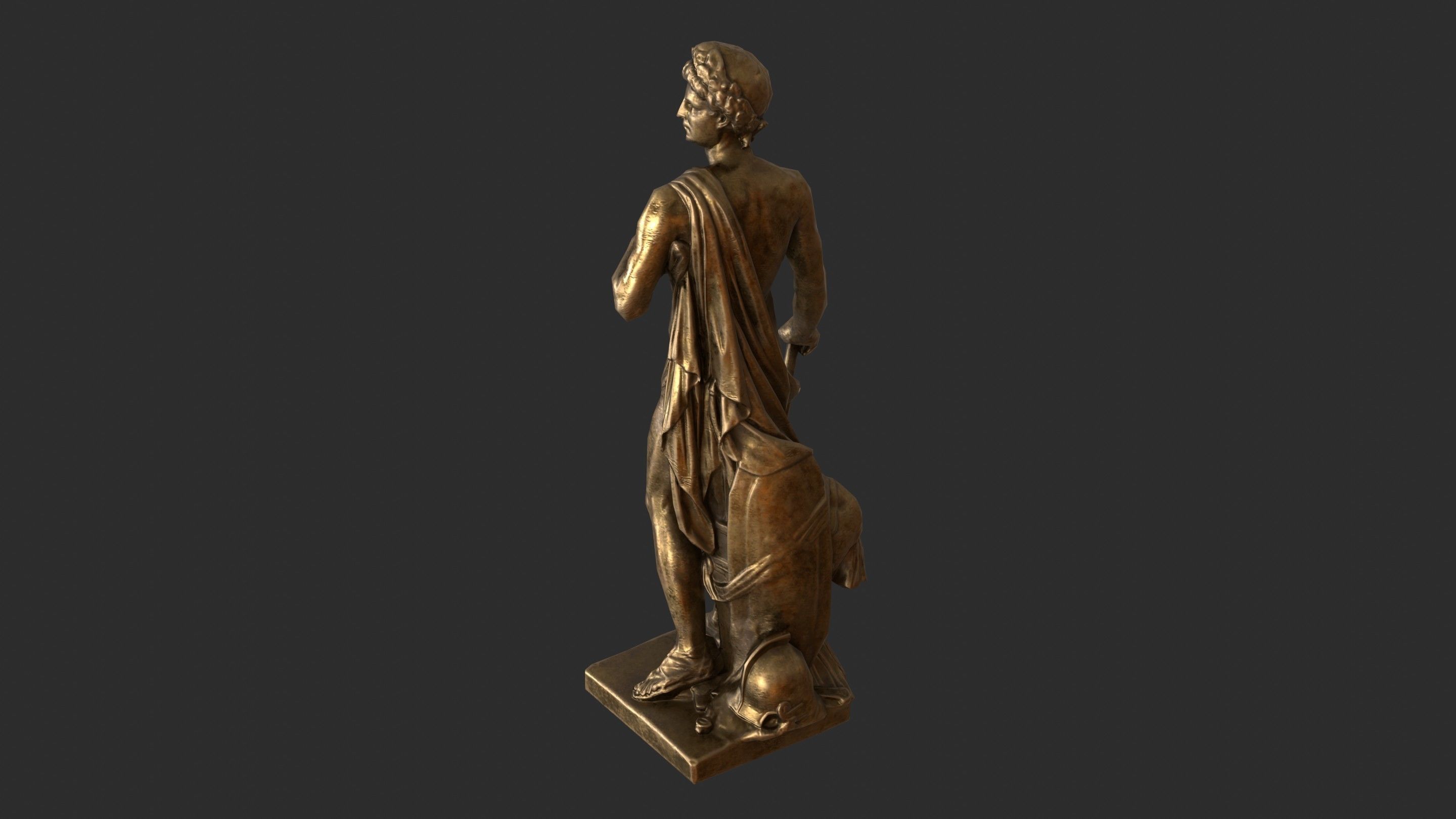 3D model Roman Imperator - Gold VR / AR / low-poly | CGTrader