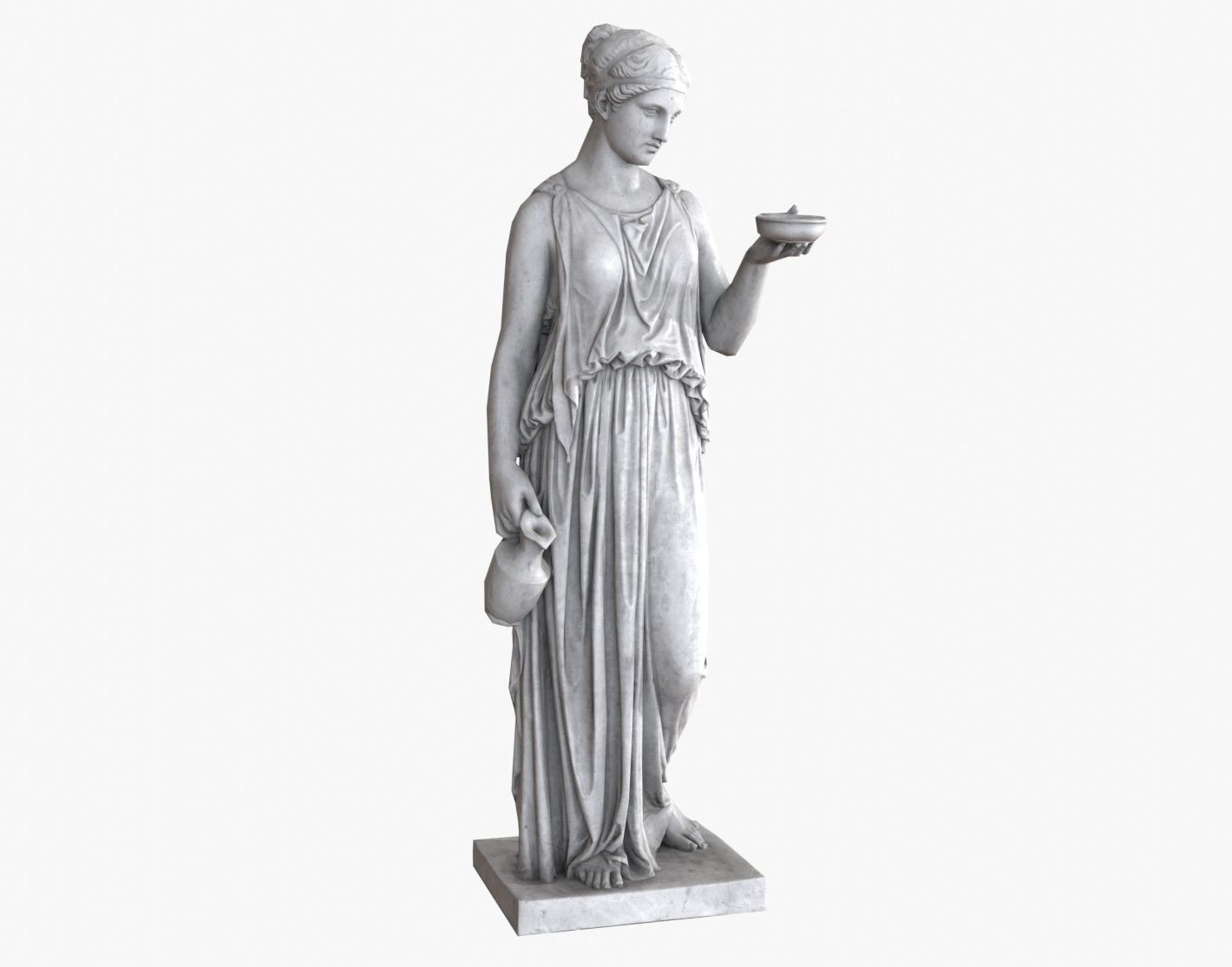 3D model Hebe Statue - Granite VR / AR / low-poly | CGTrader