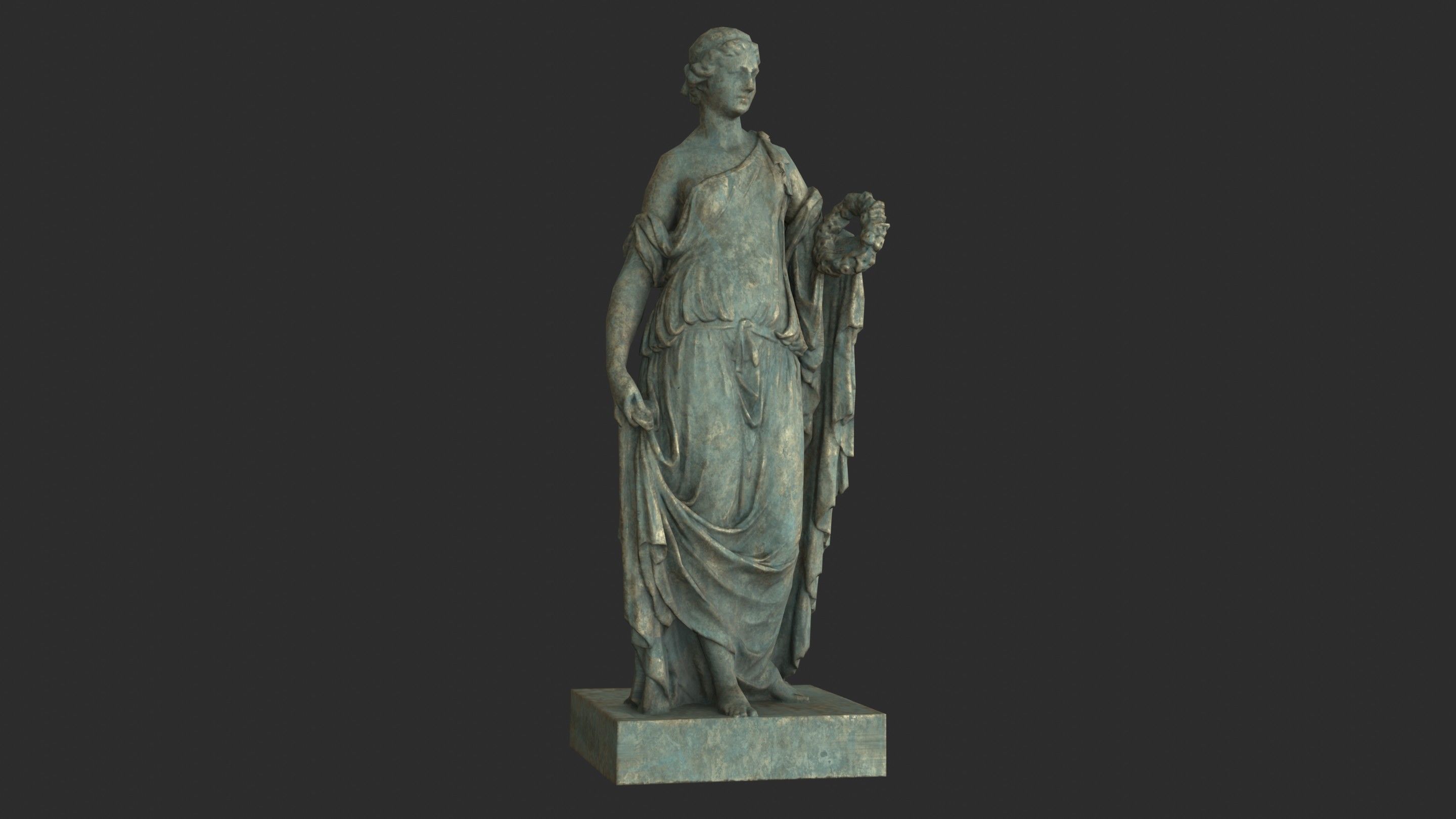 3D model Roman Woman Statue - Bronze VR / AR / low-poly | CGTrader