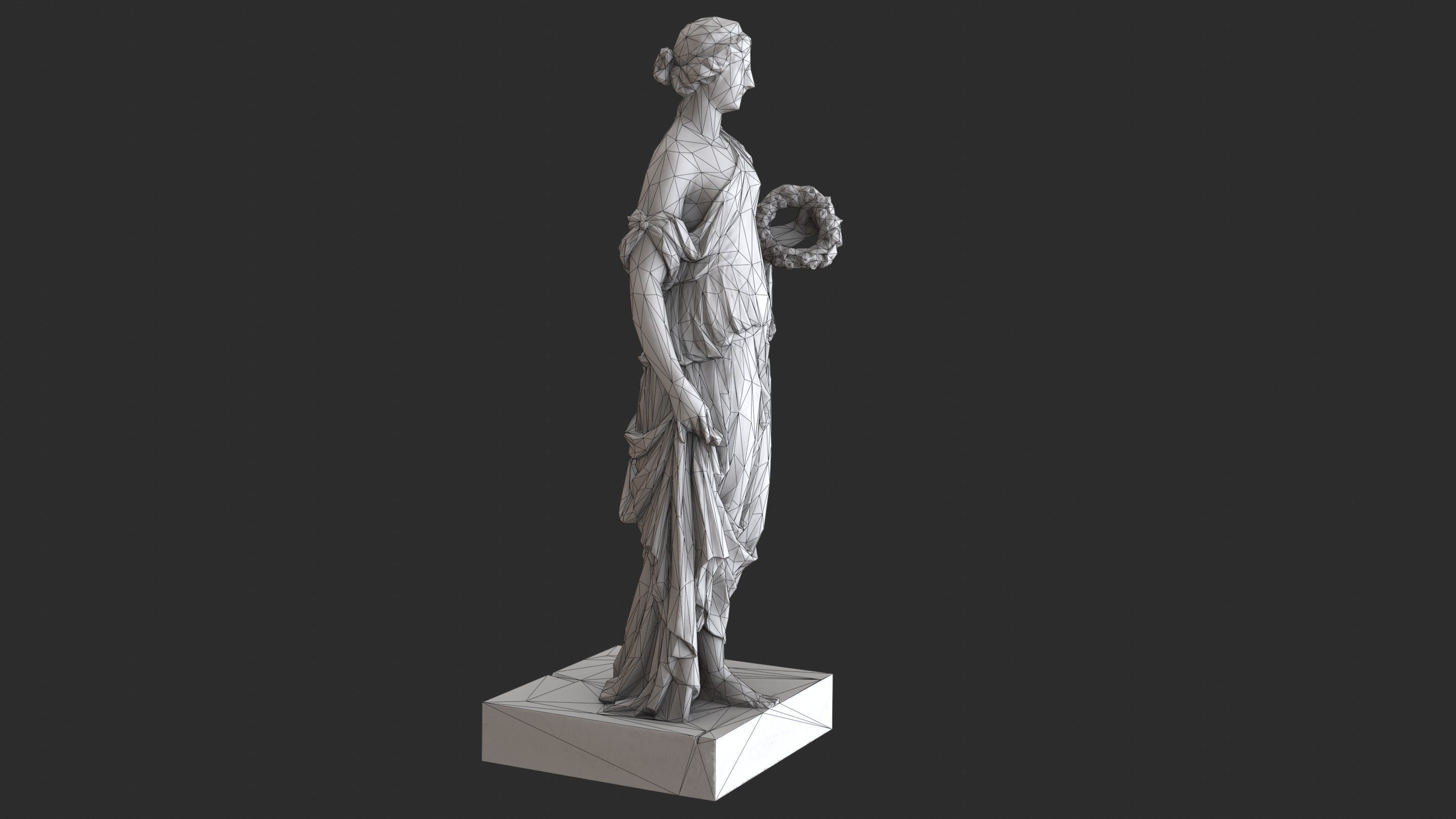 3D model Roman Woman Statue - Bronze VR / AR / low-poly | CGTrader