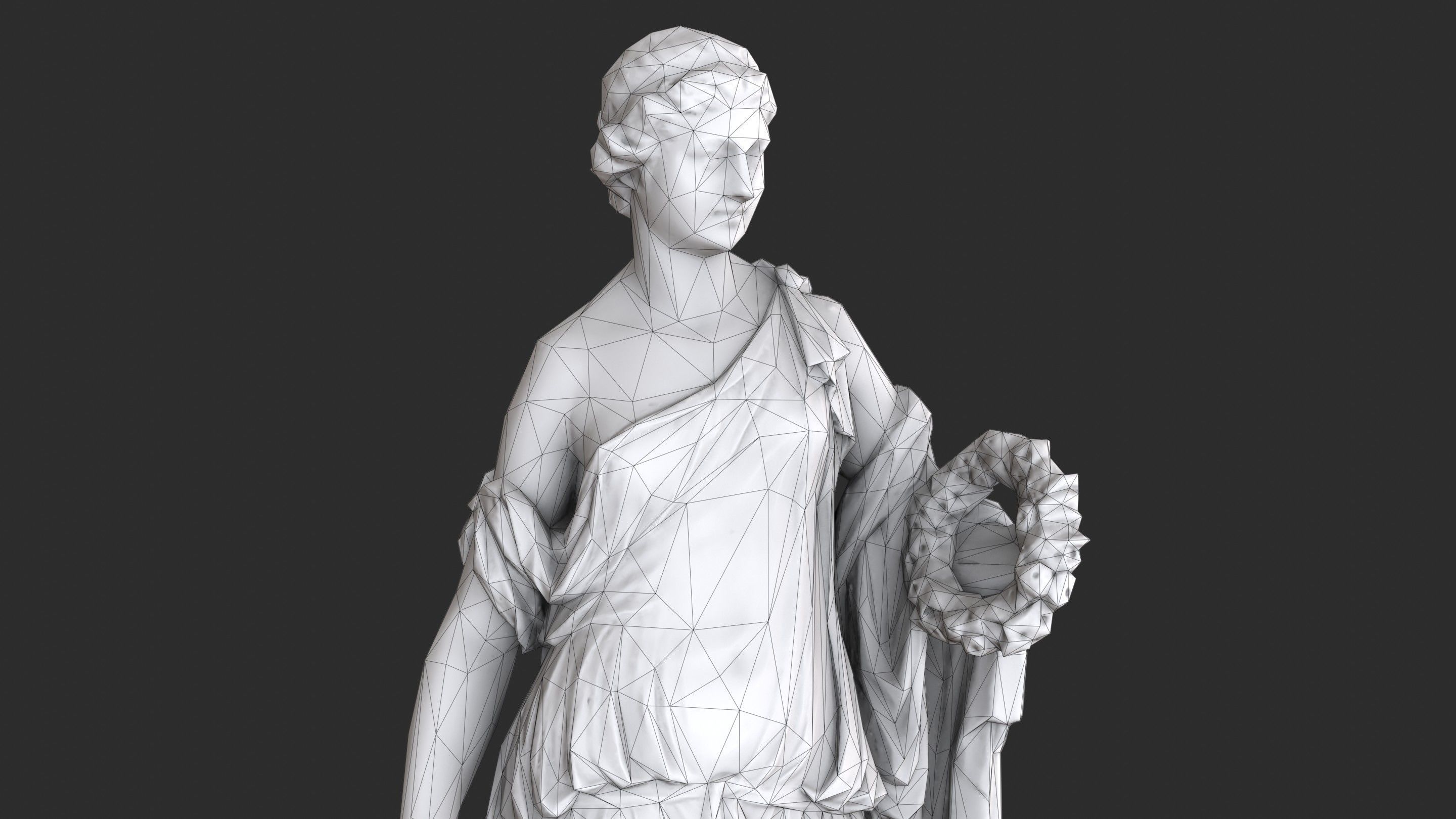 3D model Roman Woman Statue - Bronze VR / AR / low-poly | CGTrader