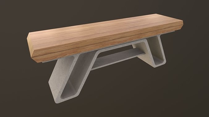 3D model Modern Bench 3D Model VR AR VR / AR / low-poly | CGTrader