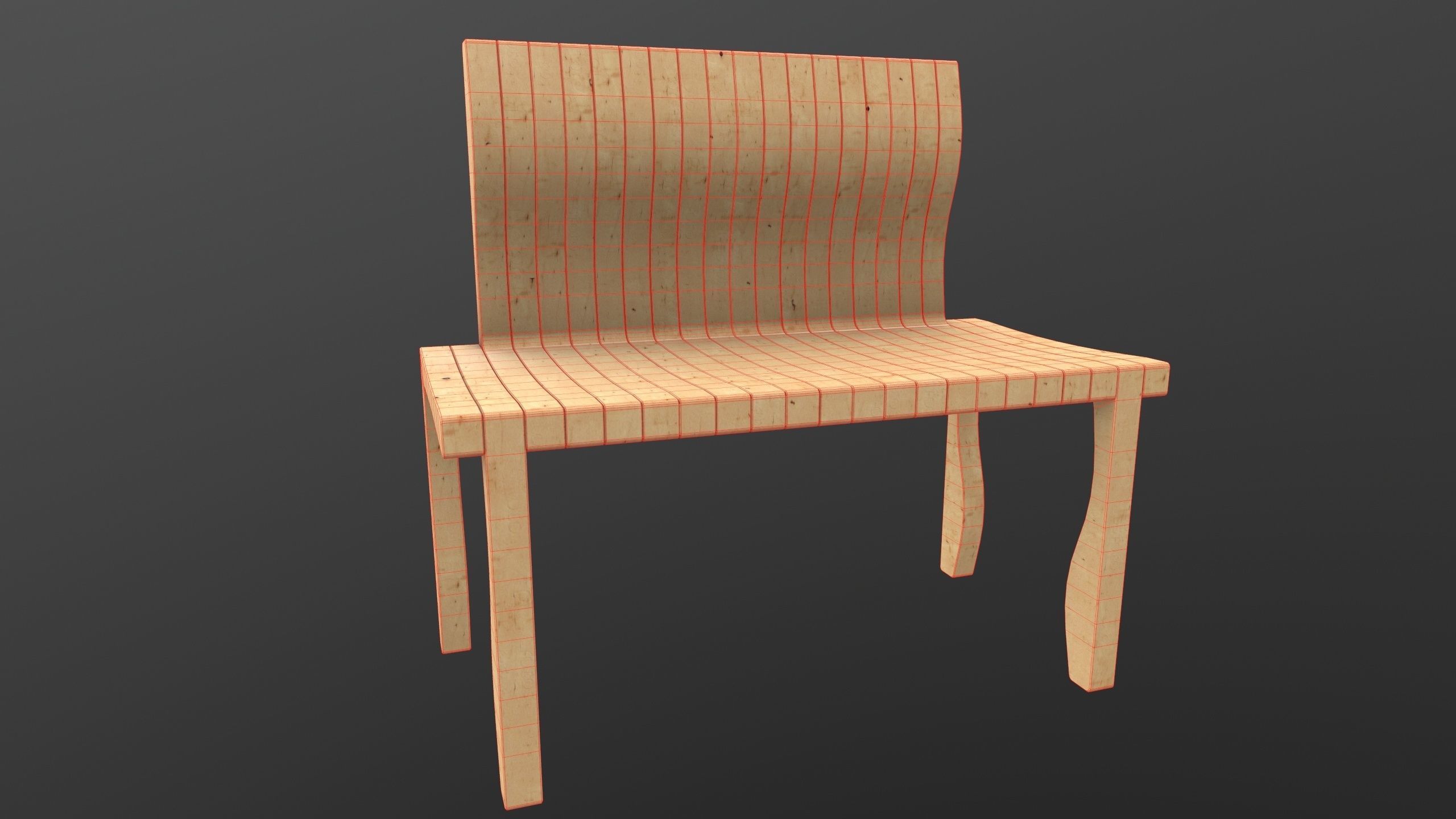 3D model Modern Bench 3D Model AR VR VR / AR / low-poly | CGTrader