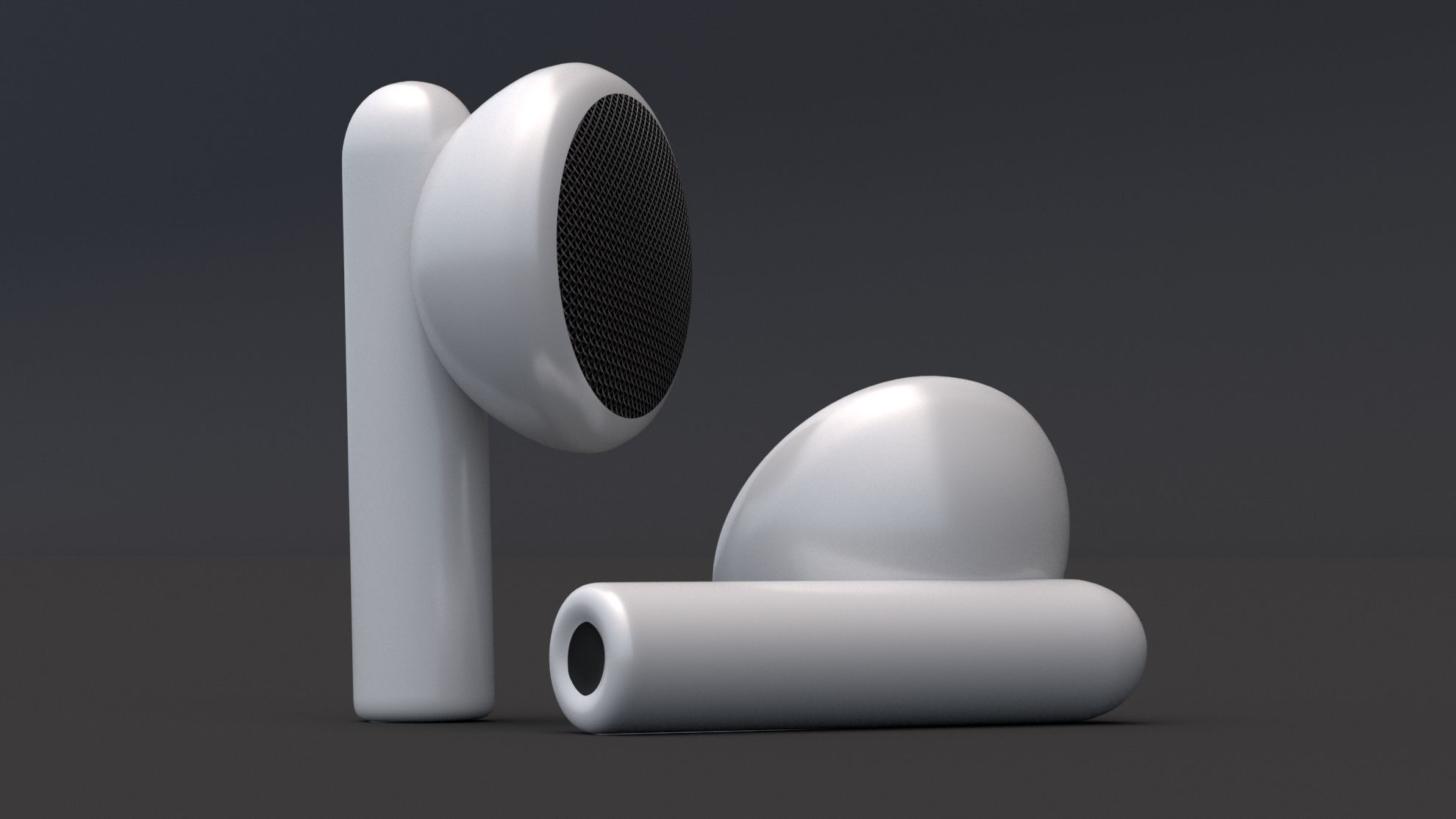Earphones Earbuds 3D model | CGTrader