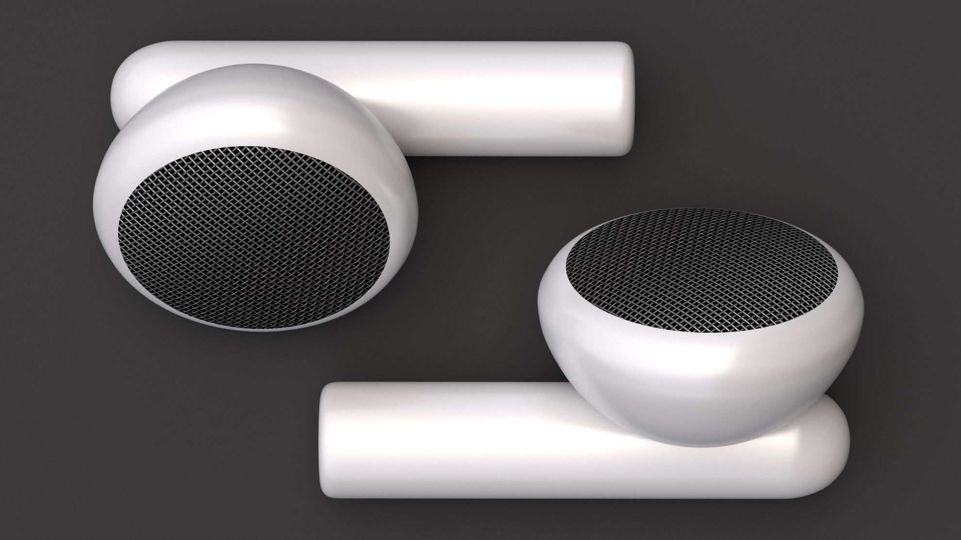 Earphones Earbuds 3D model | CGTrader