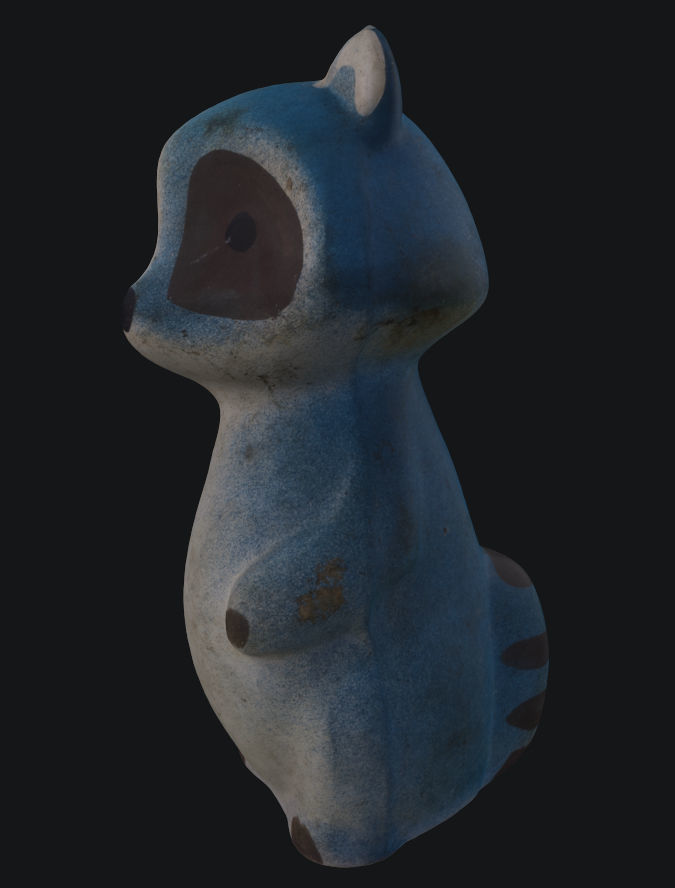 Old USSR Soviet Rubber Toy Raccoon 3D model | CGTrader