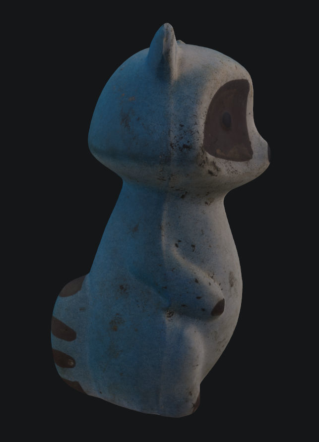 Old USSR Soviet Rubber Toy Raccoon 3D model | CGTrader