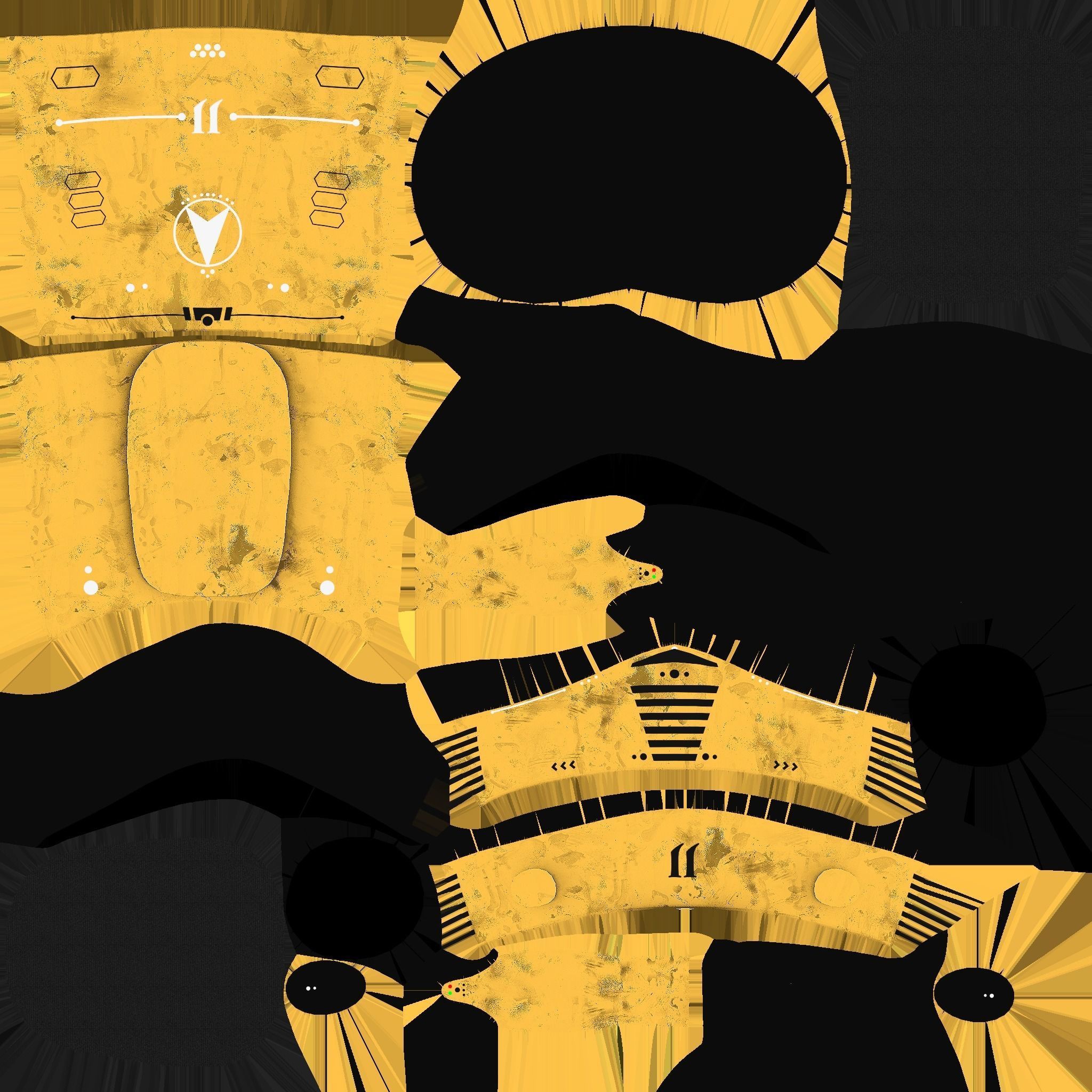 3D model Jetpack J05 Yellow Black - SciFi Character Design VR / AR ...