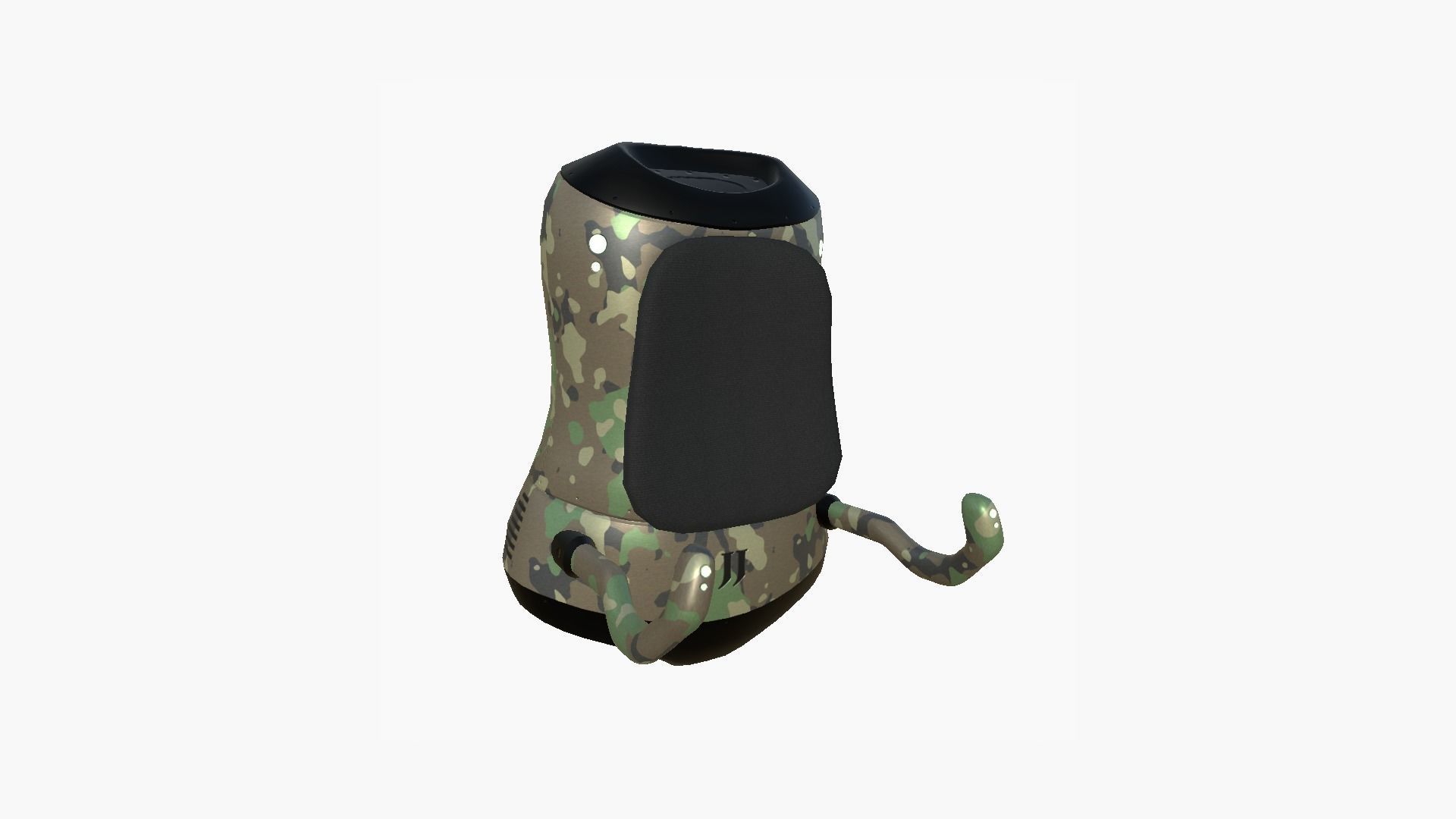 3D model Jetpack J08 Green Camouflage - SciFi Character Design VR / AR ...