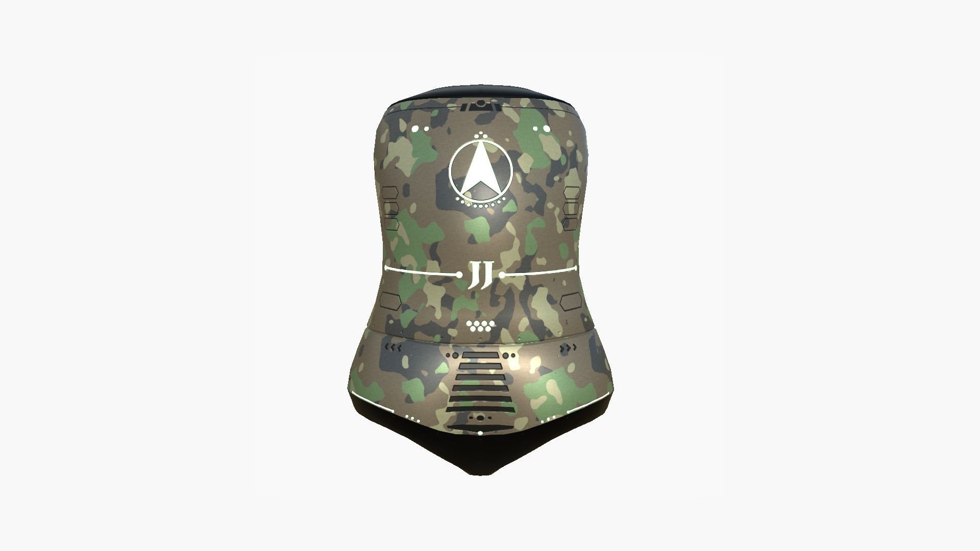 3D model Jetpack J08 Green Camouflage - SciFi Character Design VR / AR ...