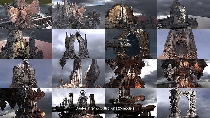 Dantes Inferno Collection | CGTrader
