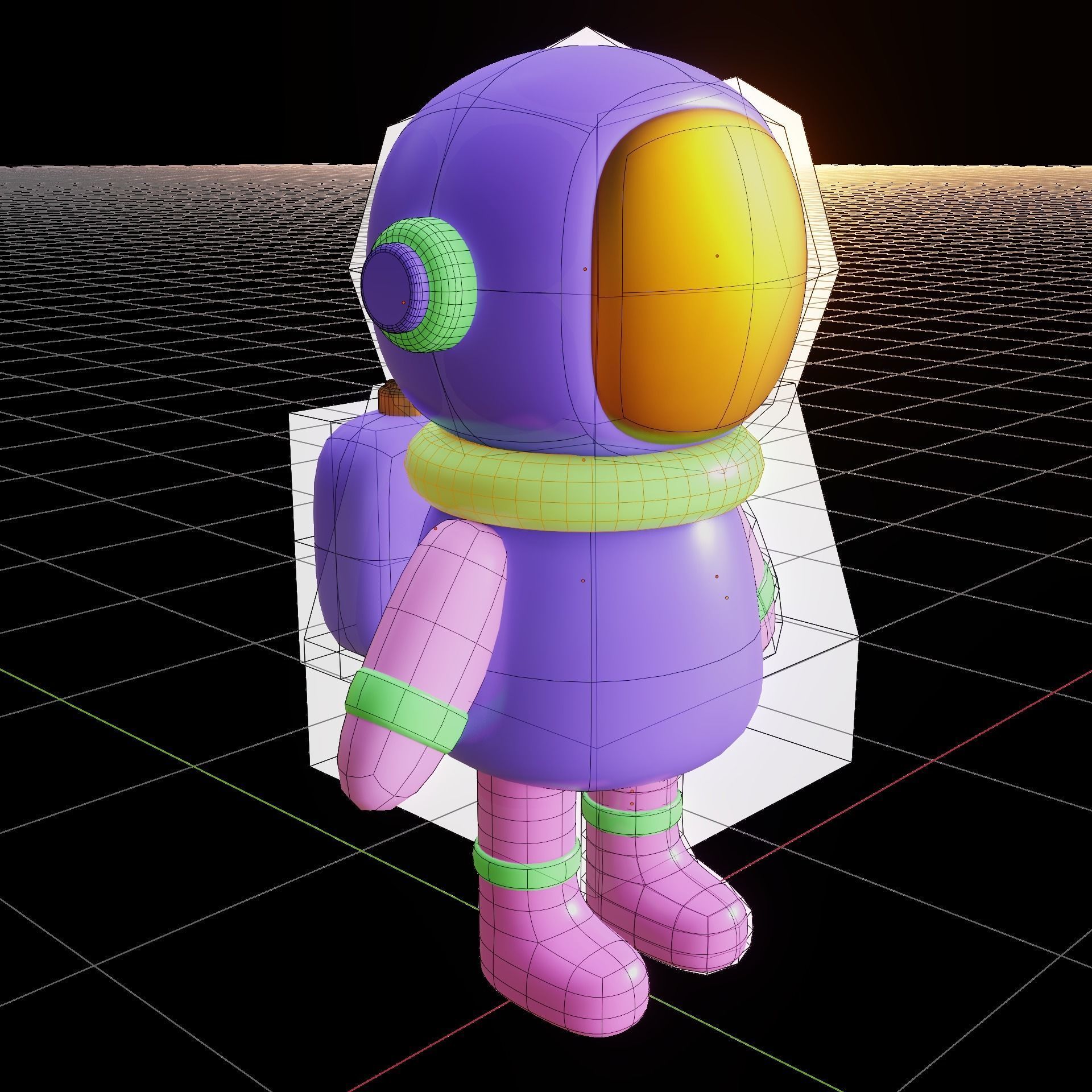 3D model Game-Ready Low Poly Astronaut VR / AR / low-poly | CGTrader